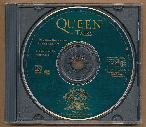 Queen - Talks + Thank God It's Christmas RARE promo interview CD '92 | eBay