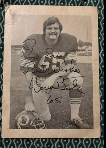 Washington Redskins Autograph - Dave Butz #65- 5x7 B&W Photo | eBay