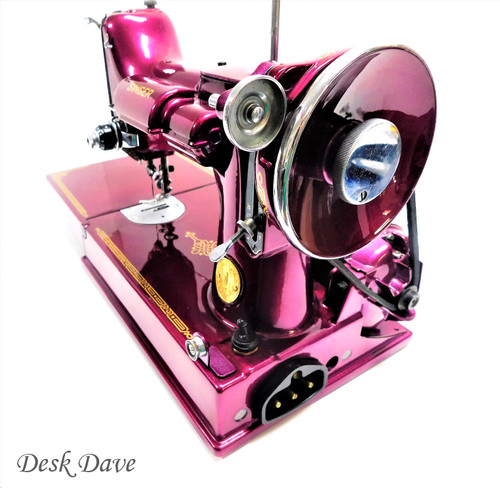 Desk Dave's "CRANBERRY COCKTAIL" Singer Featherweight 221 Sewing ...