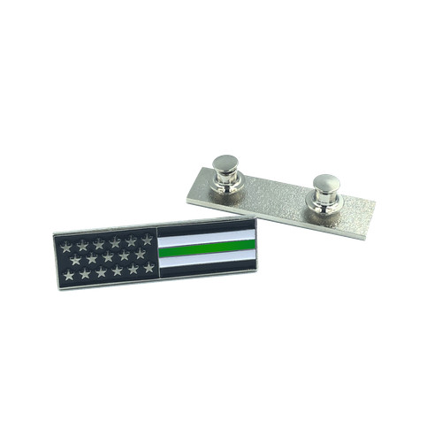 Thin Green Line U.S. Flag Commendation Bar Pin Border Patrol Security ...