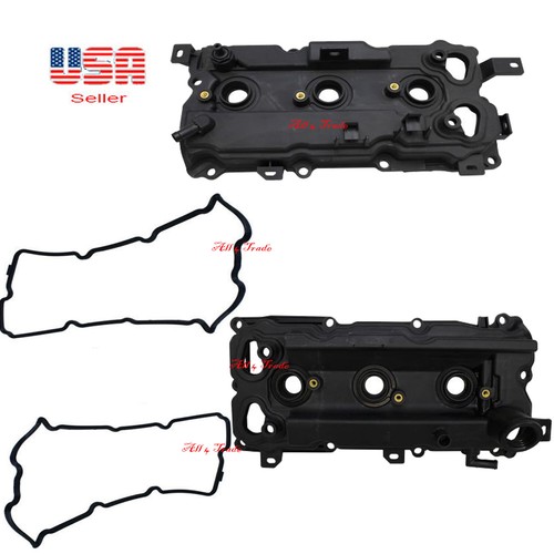 2 Engine Valve Cover w/Gasket Right & Left Side Fit Infinity Nissan ...