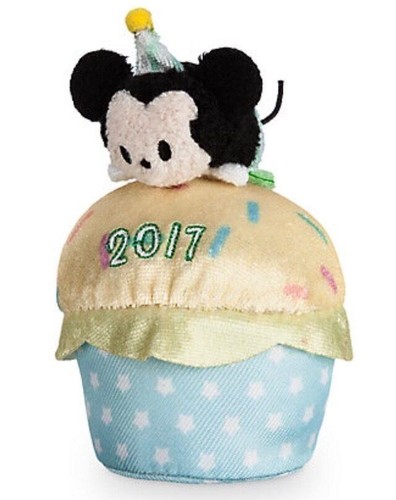 NWT Mickey Mouse Blue Vanilla Cake Scented Cupcake 3.5" Tsum Tsum Plush ...