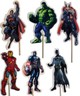 30x Marvel Avengers Cupcake Toppers Edible Wafer Paper Fairy Cake ...