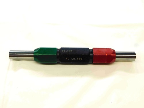 .4950 & .5100 CL X PIN PLUG GAGE GO NO GO .5000 -.0050 1/2 13 mm .495 ...