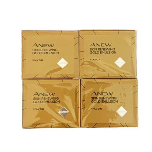 4 x AVON Anew Skin Renewing Gold Emulsion 50ml - 1.70 fl.oz | eBay