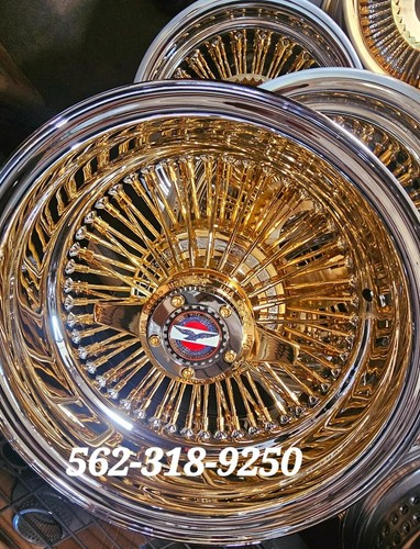 4-Wire Wheels 13x7 Zenith Style Rev 72 Spokes Straight Center Gold ...