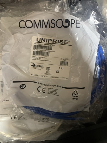 (Lot Of 10) Commscope - Uniprise - 10 Foot - Blue - Category 6A Patch ...