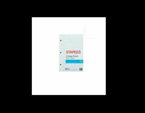 New ! 2 X 100 Sheets Staples College Ruled Filler Paper 5.5" X 5.5 ...