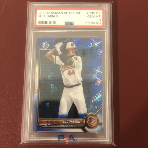 2022 Bowman Draft Sapphire Jud Fabian 1st Bowman Sapphire #BDC-114 ...