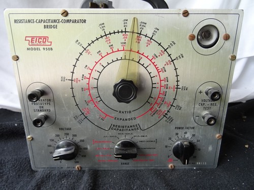 Eico 950B Resistance Capacitance Comparator Bridge Capacitor Tester ...