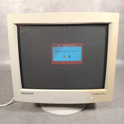Samsung SyncMaster 753s 17” CRT VGA Monitor 2002 Retro PC Display ...