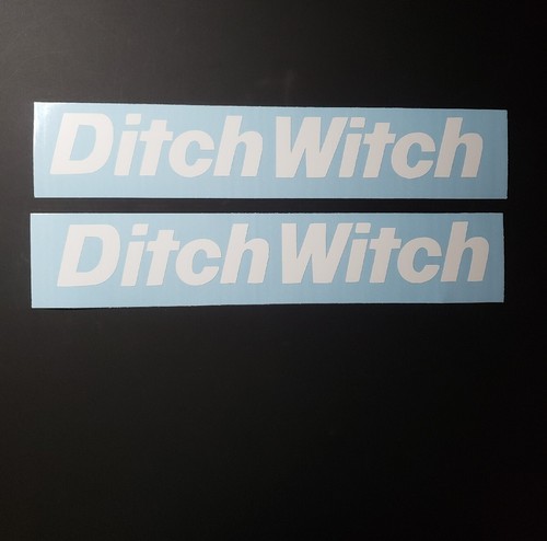 DITCH WITCH 11”x1.6 (set Of 2) Replacement DECAL STICKER WHITE VINYL ...