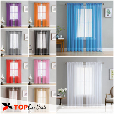 Coloured Net Curtains for sale | eBay