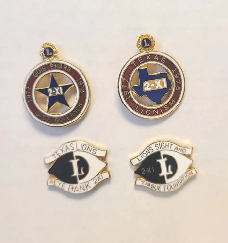 1978 Lions Club 2-X1 Pins Set Of 4 | eBay