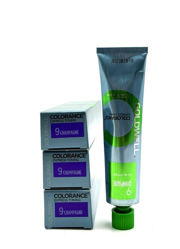 Goldwell Colorance Express Toning Demi Color 9 Champagne 2.1 oz-Pack of ...