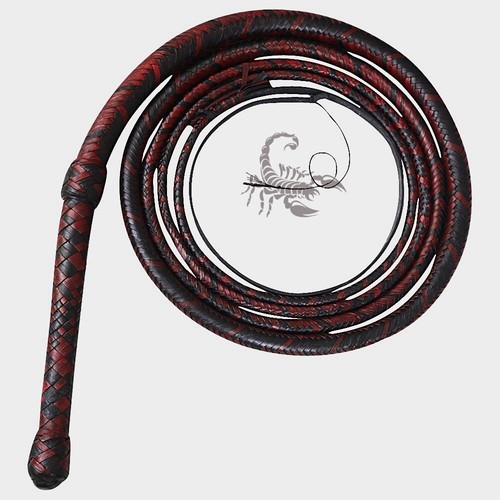 Handmade Bull Whip 03 Feet 16 Strands Real Cowhide Leather Rope Core ...