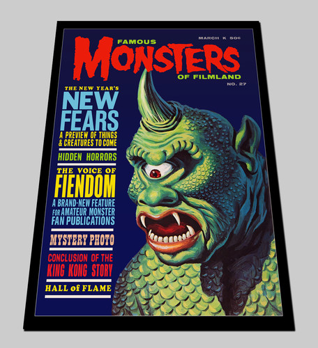 FAMOUS MONSTERS OF FILMLAND #27-Warren Magazine Cover 1964-18” X 24 ...