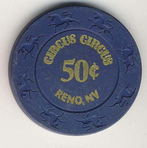 Circus Circus Casino Reno Nevada 50 Cent Chip 1997 | eBay