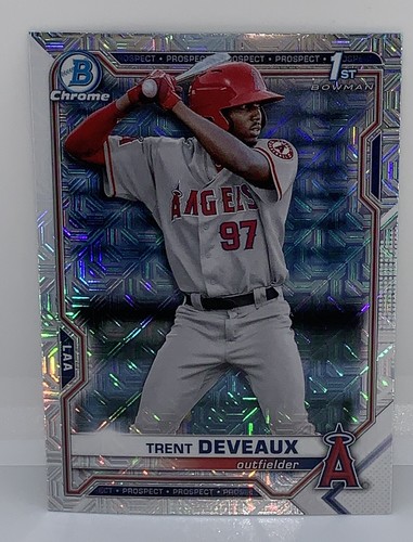2021 Bowman Mega Box Trent Deveaux Angels BCP-94 1st Prospect Mojo ...
