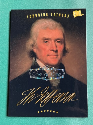 2017 Pieces of the Past Founding Fathers Acetate Card Thomas Jefferson ...