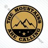 Mountains Are Calling Bumper Sticker Vinyl Decal Car Decal Truck Hiking ...