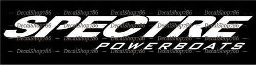 Spectre Boats I-Outdoor Sports- Car/SUV/Truck Vinyl Die-Cut Peel N ...