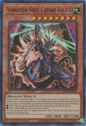 Yugioh! Vanquish Soul Caesar Valius - WISU-EN021 - Ultra Rare - 1st ...
