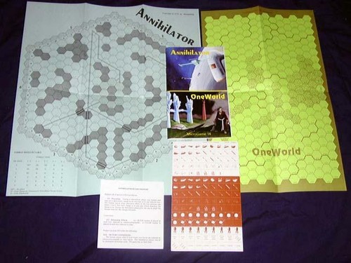 Metagaming - MicroGame - Annihilator & OneWorld (UNPUNCHED) - 2 Games ...