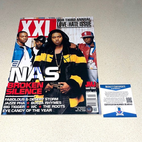 NAS signed autographed 2003 XXL MAGAZINE ILLMATIC BECKETT BAS COA ...
