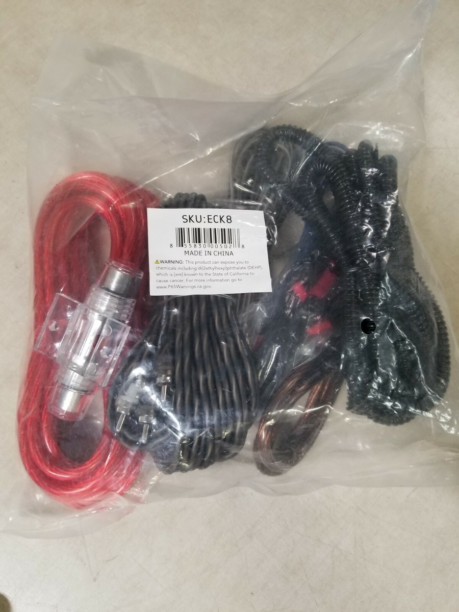 Amp Installation Kit 4 Gauge 3200W 4 Gauge Amp Kit Amplifier Install ...