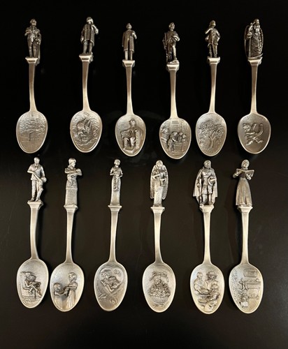 Adolfo Procopio Pewter Spoon Collection of 12 | eBay