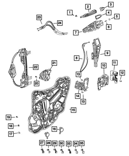 Genuine Mopar Door Handle Cap Right 5SV52JRMAB | eBay UK