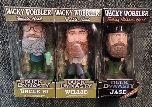 Wacky Wobbler Talking Bobble Heads Duck Dynasty Lot Uncle Si, Jase ...