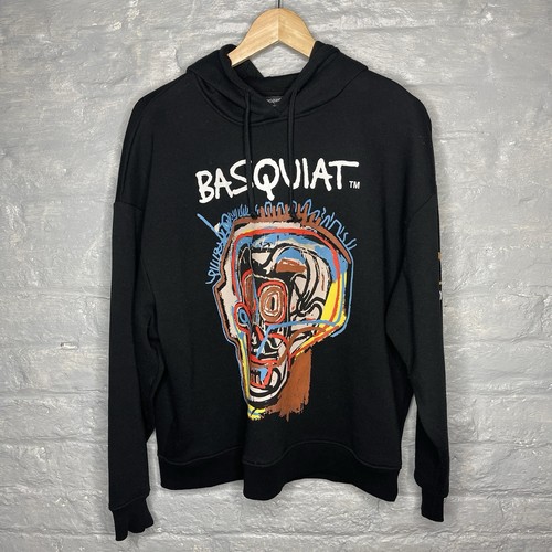 Basquiat x Primark Black Graphic Men's Pullover Hoodie Medium | eBay UK