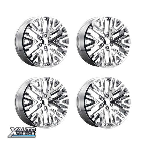 Performance Replicas PR197 Chrome 22X9 6X139.7 28mm (Set of 4) | eBay