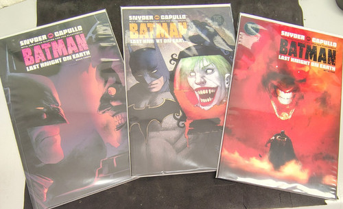 Batman last night on earth #1-3 variant cover set all first prints | eBay