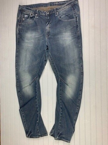 G Star Size 32x32 Mens Jeans Tapered Leg Mid Rise Med Wash (Actual ...