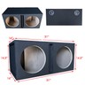 Car Audio Dual 12" Vented Subwoofer Stereo Sub Box Ported Enclosure ...