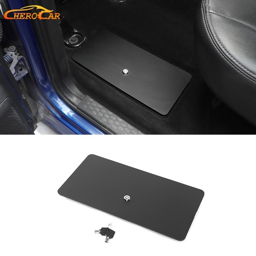 Black Under Seat Storage Rear Locking Security Lid Box for Dodge Ram ...