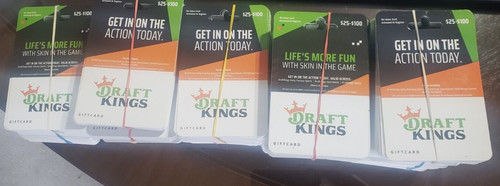 300 Draftkings gift cards. Used with no value. Collectible - No Value ...