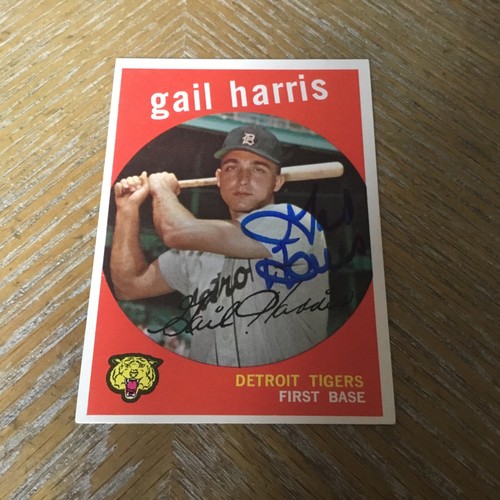 Autographed 1959 Topps Gail Harris . DEC. 2012. #A-1 | eBay