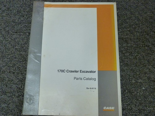 Case Model 170C Crawler Excavator Parts Catalog Manual Book xz | eBay