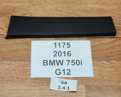 16-22 OEM BMW G11 G12 750 Rear Driver Door Interior Window Guide Cover ...
