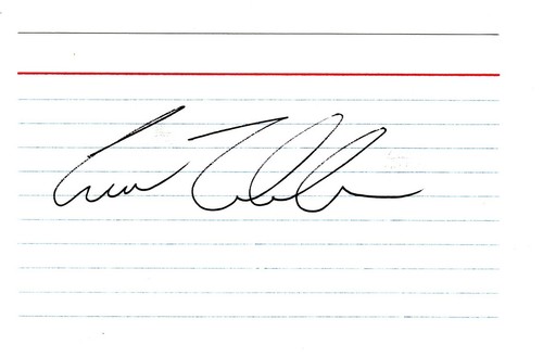 ERIC TORKELSON AUTOGRAPHED INDEX CARD GREEN BAY PACKERS CONNECTICUT ...