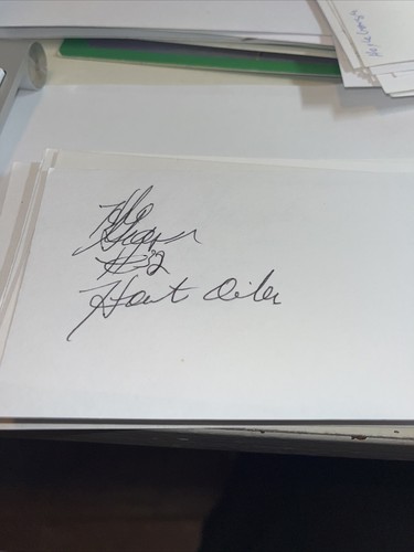 Hoyle Granger 1966 Oilers Signed 3x5 index Card | eBay