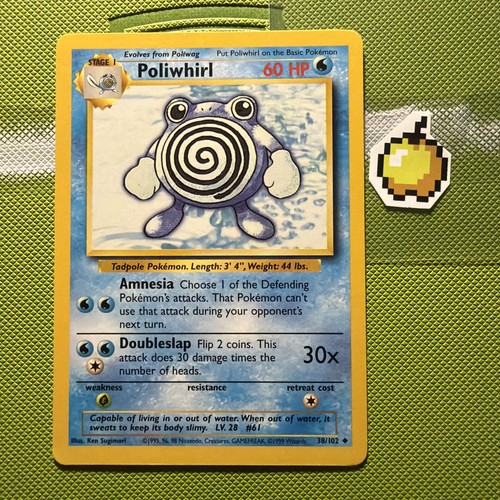 Poliwhirl Base Set 38/102 Pokemon Card Uncommon TCG WOTC Vintage LP | eBay