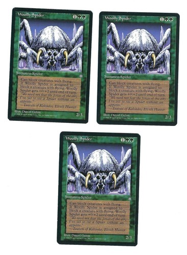 3x Woolly Spider - Ice Age - Magic The Gathering (Lightly Played) | eBay