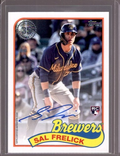 SAL FRELICK 2024 Topps Series 1 1989 35th Anniversary RC Autograph Auto ...