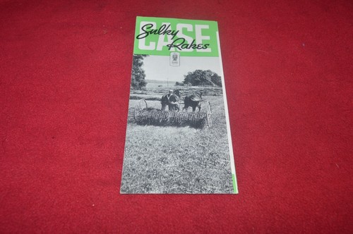 Case Tractor Sulky Rakes Dealer's Brochure YABE16 | eBay