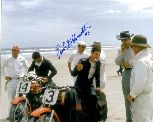 PAUL GOLDSMITH AUTOGRAPHED INDY 500 DRIVER NASCAR- MOTORCYCLE 8 X 10 ...